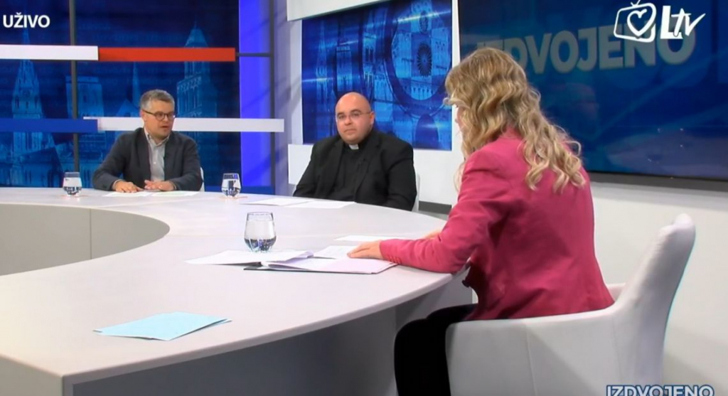 Suradnici dr. sc. Ivan Botica i dr. sc. Kristijan Kuhar gosti emisije Izdvojeno televizije ...
